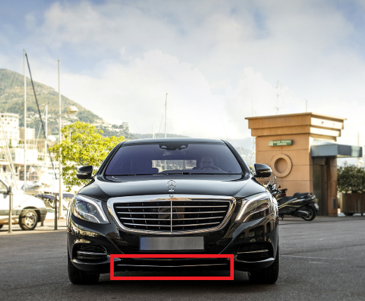 Mercedes-Benz S W222 Front Bumper Bottom Spoiler A2228800108 Genuine ...