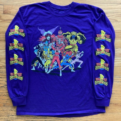 MIGHTY MORPHIN POWER RANGERS LONG SLEEVE SHIRT SABAN … - Gem