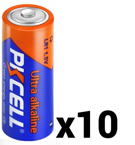 10 TEN PKCELL E90 N LR1 MN9100 910A 1.5V ALKALINE BATTERIES EXP 2034 | eBay