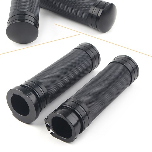 1" Black Hand Grips For Harley Dyna Sportster Electra Glide Softail ...