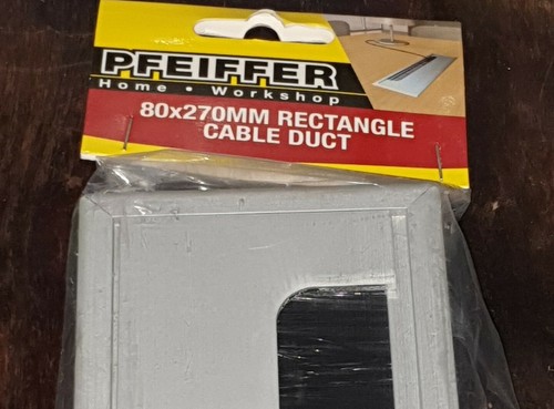 2x Pfeiffer 80 x 270mm Aluminium Rectangle Cable Duct - - No 4020885 ...