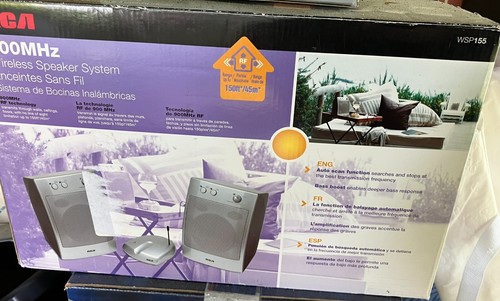 RCA 900 MHz Stereo Wireless Speaker System Model WSP155 USED ...