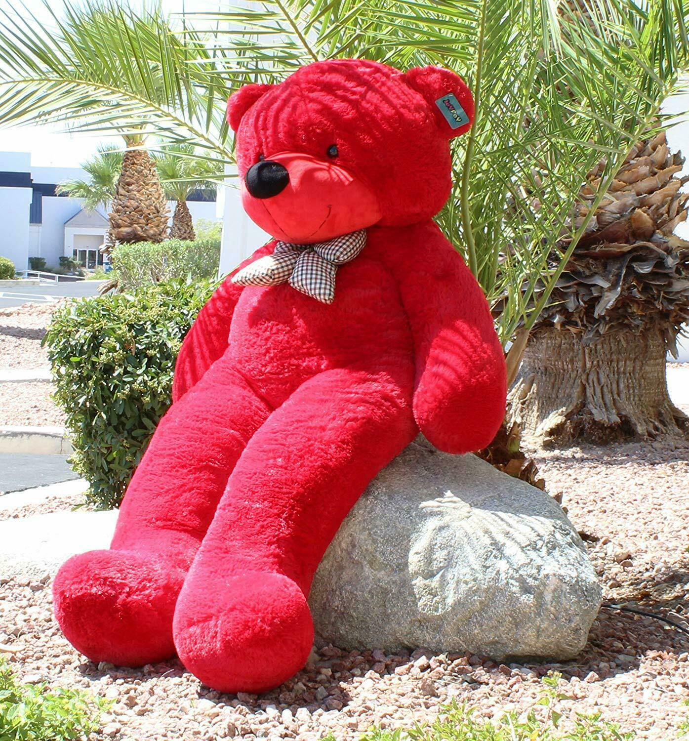 Joyfay 63in 160cm Red Giant Teddy Bear Plush Toy Birthday Valentine ...