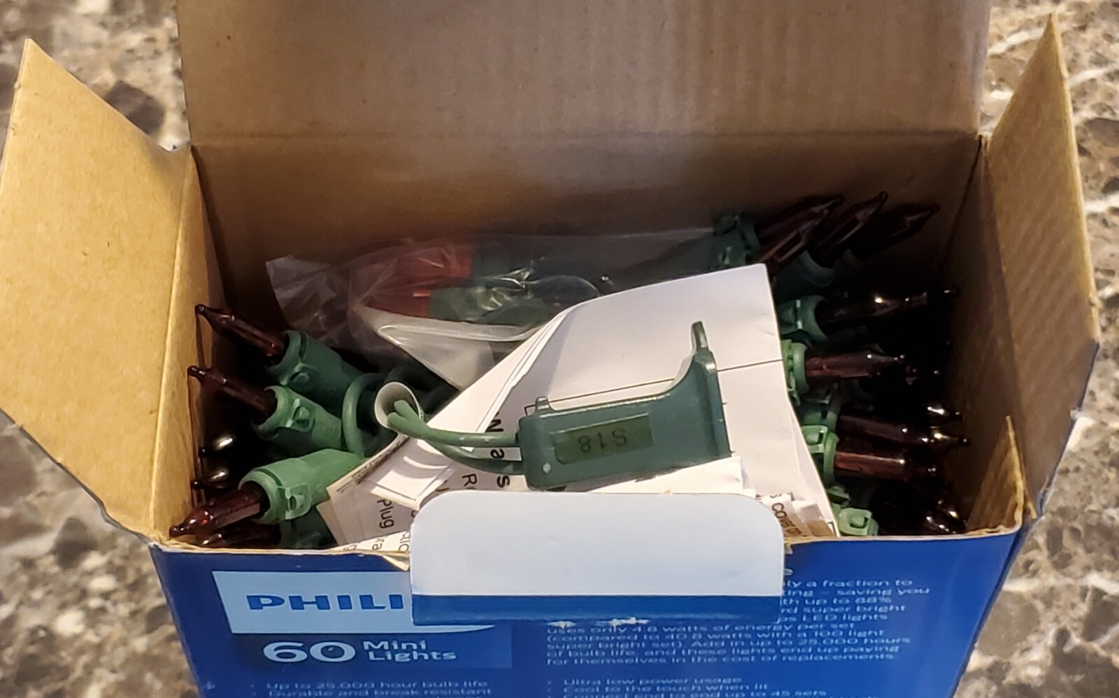 3 Boxes Philips LED 60ct (180 Total) Red Christmas Mini Lights for sale ...