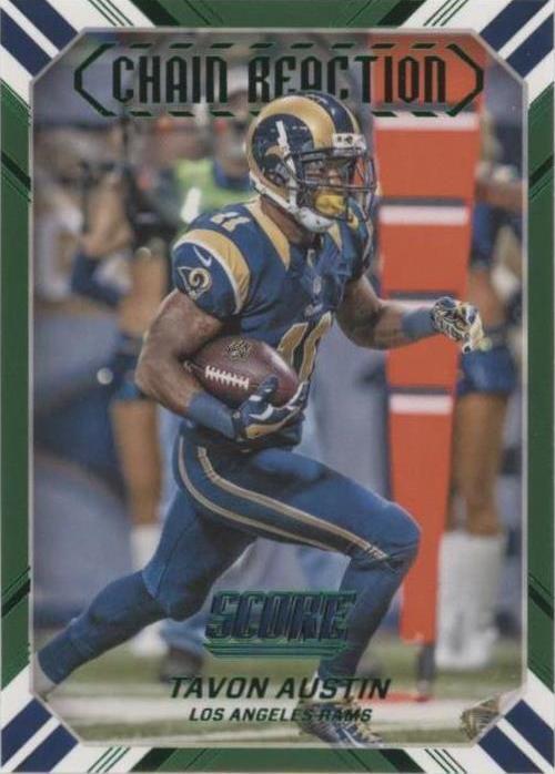2016 Score - Chain Reaction Tavon Austin #11 Green for sale online | eBay