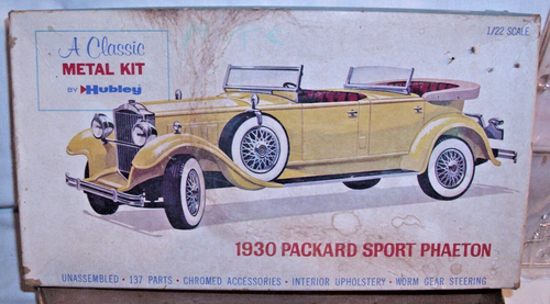 HUBLEY 1930 PACKARD SPORT PHAETON METAL CAR MODEL KIT NO. 859K-500 | eBay
