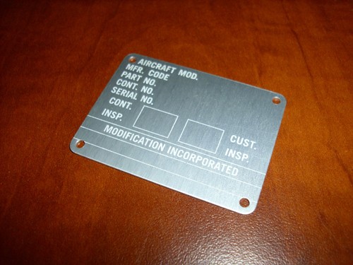 Cessna Aircraft Metal Data Plate MS27253-1 or S2674-3 | eBay