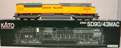 HO Scale Kato 37-6362 SD90/43MAC w/Soundtraxx DCC/Sound UP #8242 | eBay