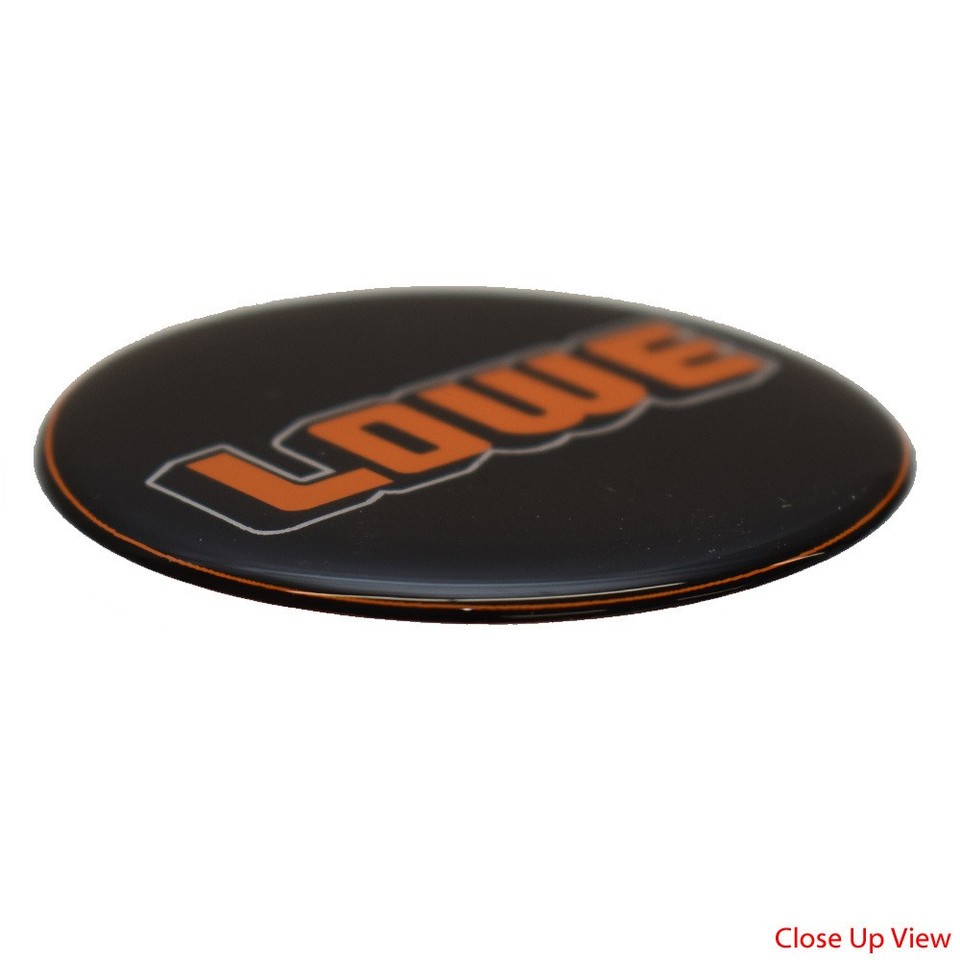 Lowe Boat Domed Steering Wheel Decal 2352085 | Black / Orange Sticker ...