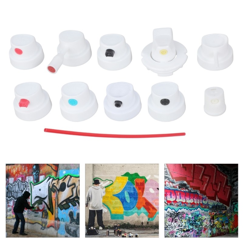 Pack of 10 Sturdy Sprayer Can Nozzles for Graffitis and Automotive ...