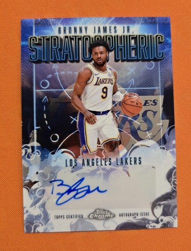 2025-26 Topps Chrome Basketball Bronny James Jr. Stratospheric ...