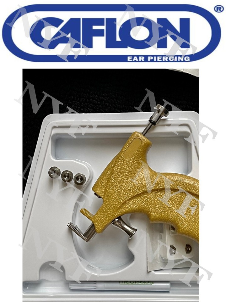 Ear Nose Cartlidge Tragus Piercing Gun Kit Caflon Studex Professional ...