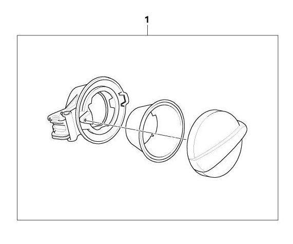 MINI Genuine Chrome Fuel Tank Filler Cap Cooper S Replacement R55 R56 ...