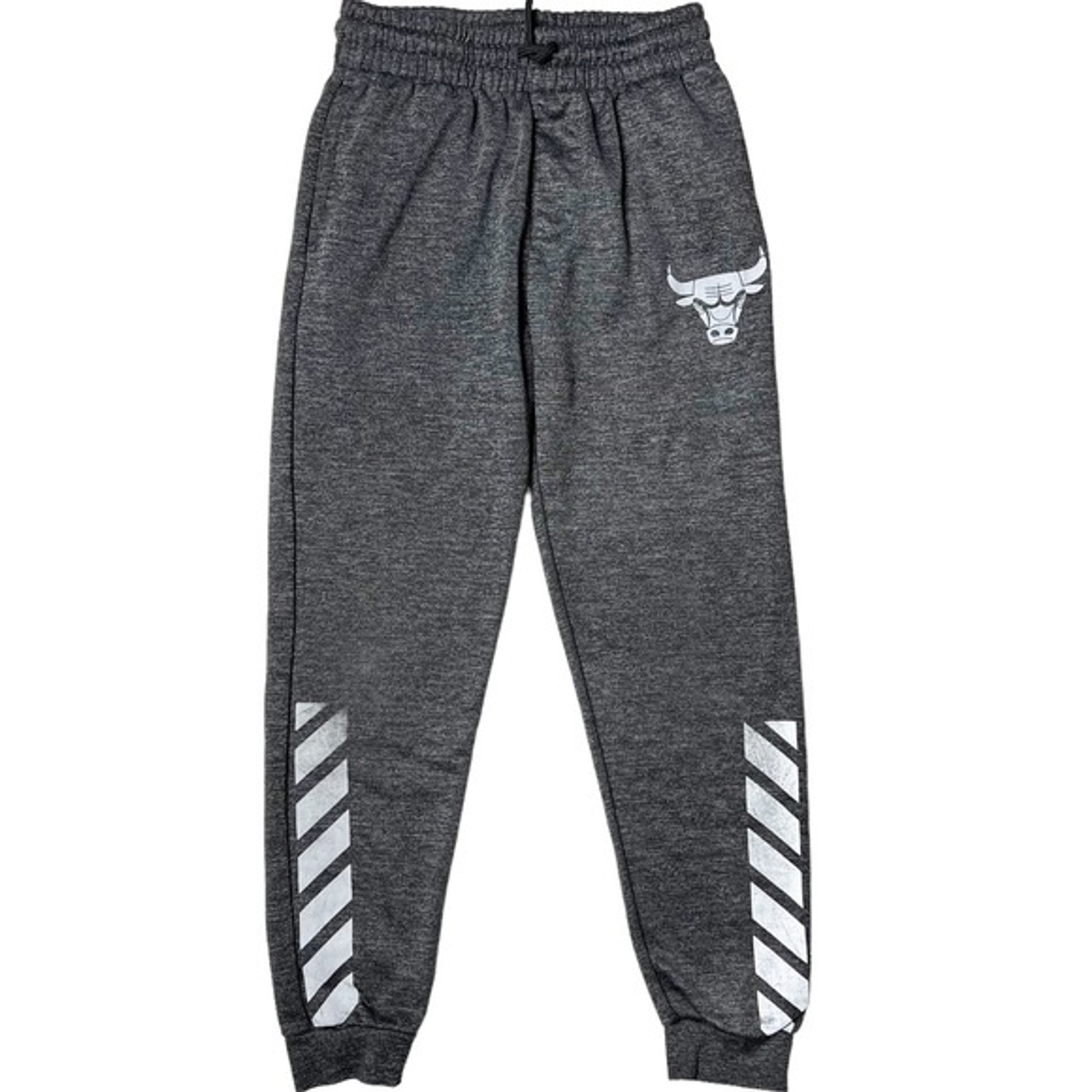 NBA Chicago Bulls Logo Jogger Sweatpants in Grey Youth Size L (14-16 ...