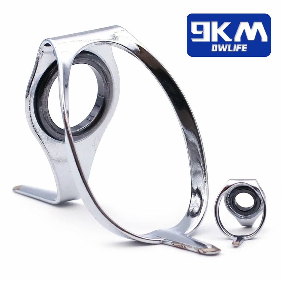 9KM 35Pcs Fishing Rod Guide Ring Silver 8#-25# Heavy Boat Sea Fishing ...