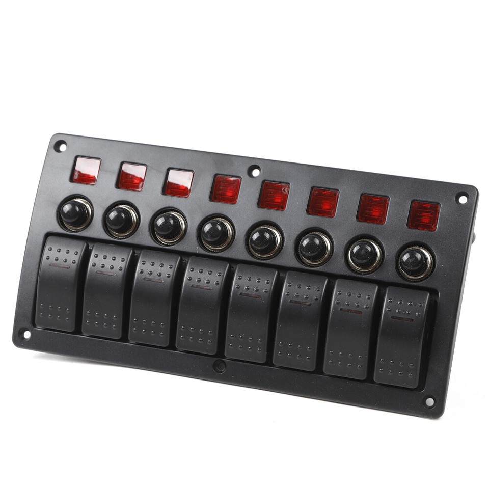 3in1 Switchboard Fuse Switch Switching Panel For Marine Car Boat DC 12V ...
