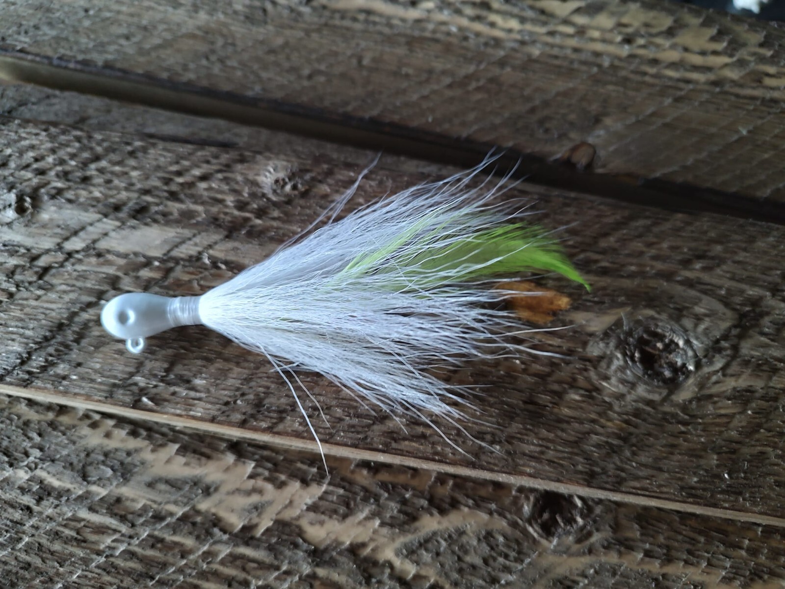 5 Tear Drop Bucktail Jig Striper Fluke Trout Red Fish - White w yellow ...