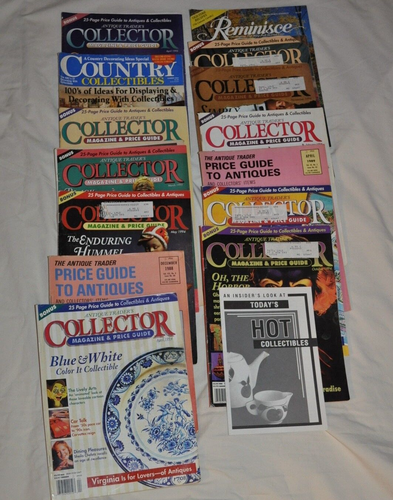 14 - Vintage ANTIQUE TRADERS - COLLECTORS 1988 - 1994 MAGAZINES PRICE ...