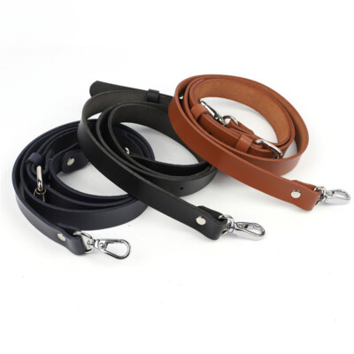 1x Adjustable Genuine Leather Bag Strap Replacement Shoulder Bag Strap ...