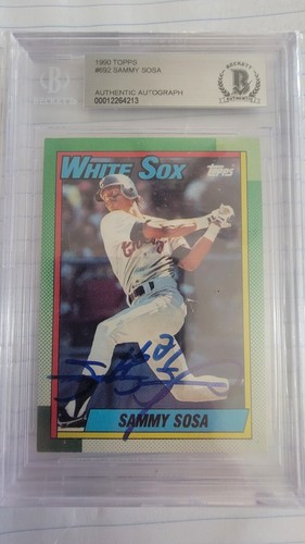 Sammy Sosa Signed 1990 Topps #692 Rookie Card Beckett Auto L1 | eBay