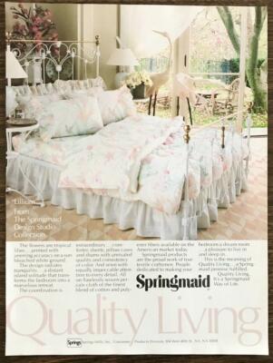 1981 Springmaid Bedding Sheets Print Ad Design Studio Collection ...