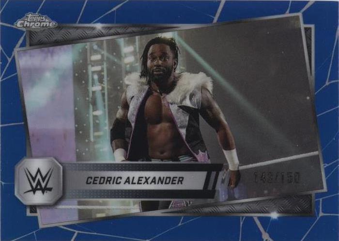 2025 Topps Chrome WWE - Cedric Alexander #143 Blue Refractor /150 for ...