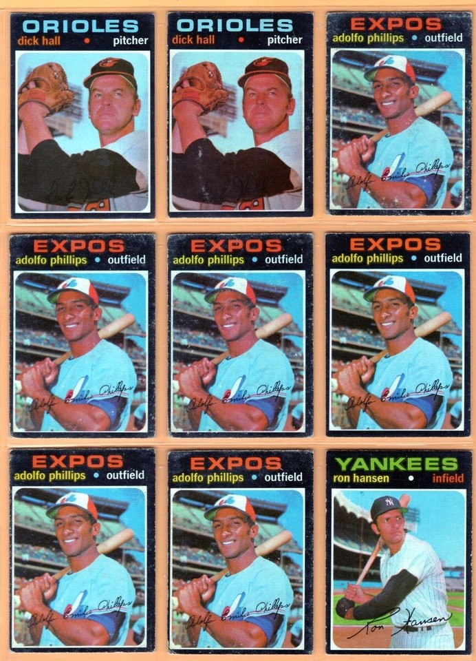 1971 OPC Singles U-Pick From List-#'s 263-462 | eBay