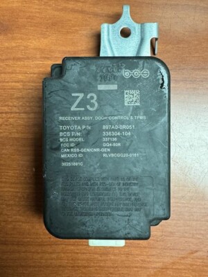 2020-2022 TOYOTA RAV4 TIRE PRESSURE MONITORING SYSTEM TPMS 897A0-0R051 ...