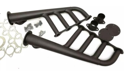 SBF Small Block Ford Black Painted Lake Style Lakester Headers Rat Rod ...