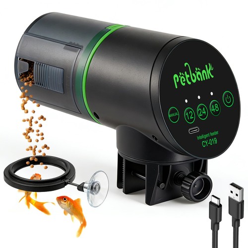 Automatic Fish Feeder for Aquarium - Auto Fish Food Dispenser ...