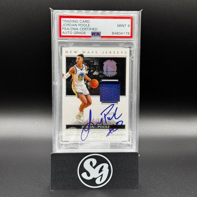 JORDAN POOLE Autographed 2019 Panini NOIR Patch Rookie Card /99 SP PSA ...