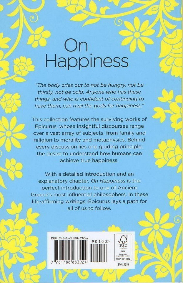 ON HAPPINESS Epicurus/Arcturus 2019 Greek Philosophy | eBay UK