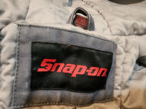 Snap On Tools Jacket Mens XXL Gray Hooded Mechanics Heavyweight | eBay