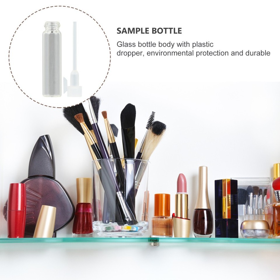 100Pcs Empty Glass Perfume Sample Bottles Portable Travel Bottle ...