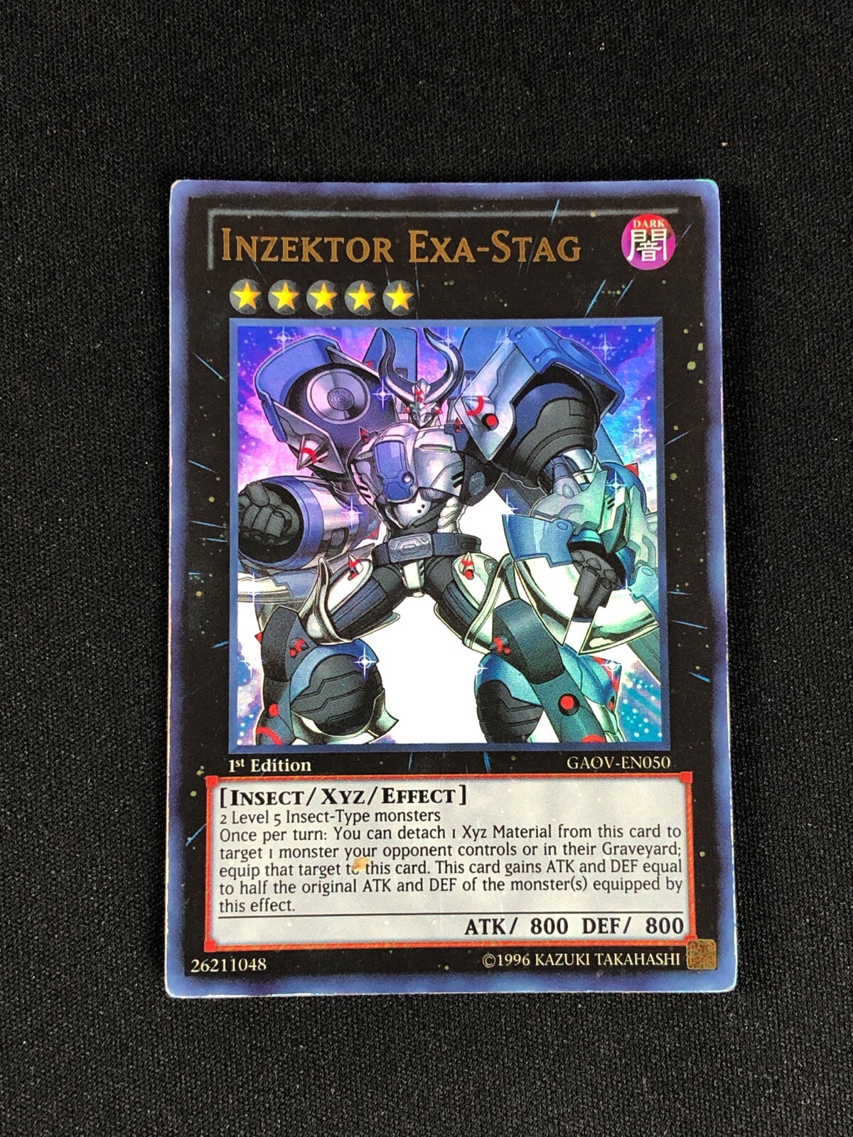 YUGIOH INZEKTOR EXA-STAG GAOV-EN050 1ST ULTRA HP/CREASES | eBay