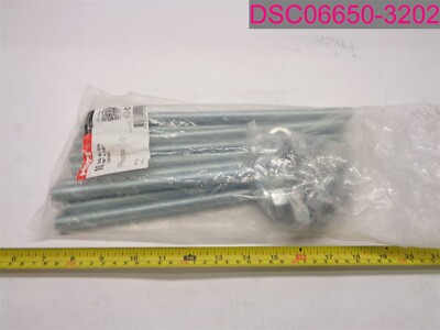 10 Pack; Hilti HAS-E-55 Anchor Rod 5/8" x 12" Threaded Steel Rods ...