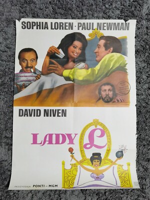 LADY L 1966 - SOPHIA LOREN PAUL NEWMAN DAVID NIVEN - EXYU MOVIE POSTER ...