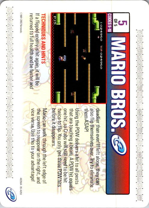 2002 Nintendo E-Reader Card Mario Bros. #5 | eBay