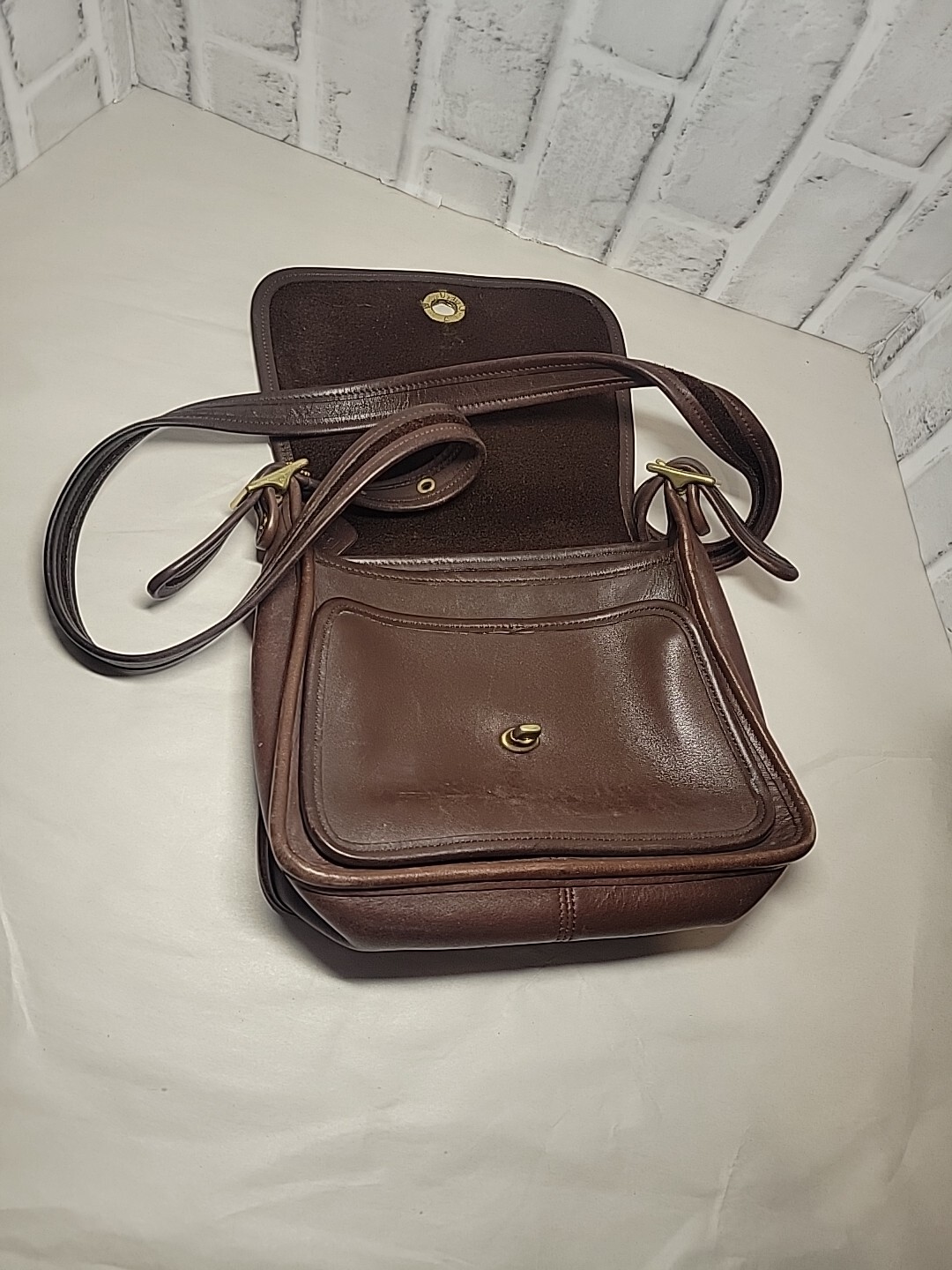 COACH RAMBLER LEGACY Vintage Brown Leather Crossbody … - Gem