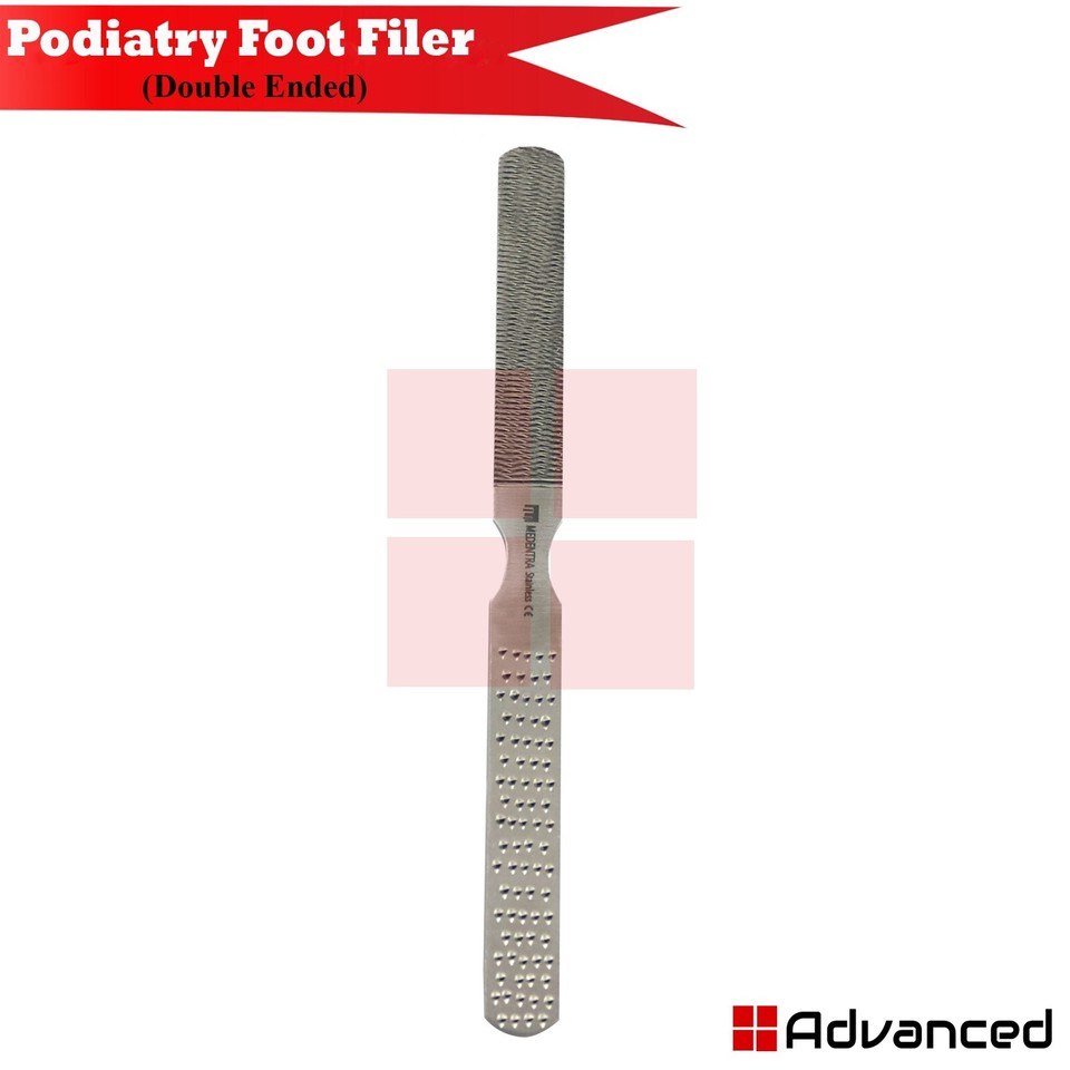 Chiropody Heavy Duty Foot Rasp Callus Filer Four Sided Podiatry Scraper ...