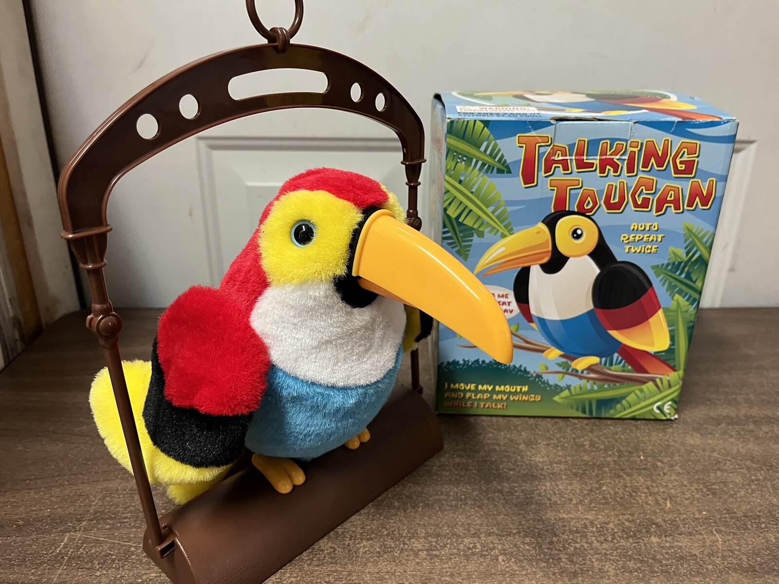 Talking Toucan Red Toy "Talk to me I can repeat what you say" 1994 In Box Works 16588093303 | eBay