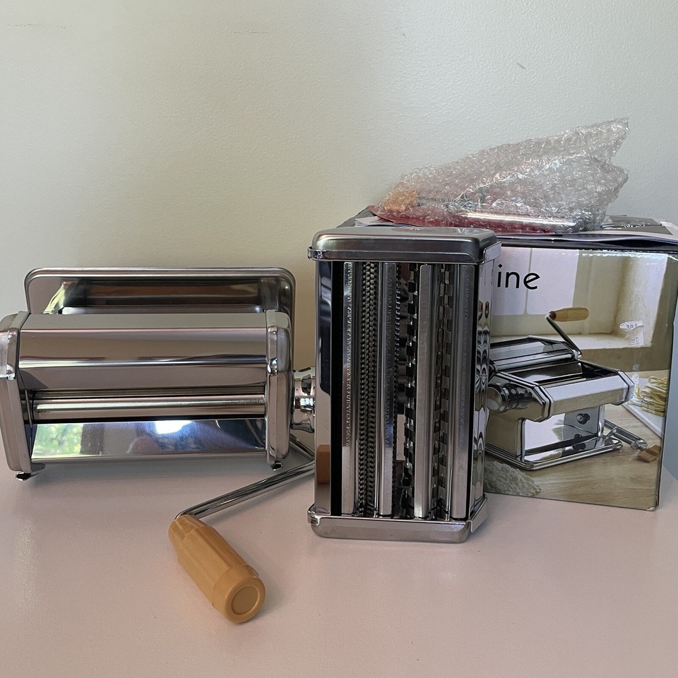 Weston Pasta Machine Steel 6" Spaghetti Noodle Maker Roller NEW | eBay