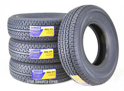 4 WINDA Premium Trailer Tires ST235/80R16 Radial 10PR Load Range E ...
