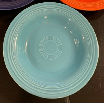 Fiestaware Vintage Turquoise Deep Plate Rim Soup Bowl 8.5" HLC | eBay