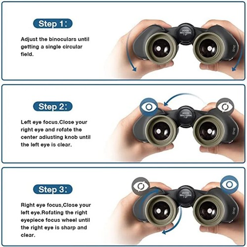 20x50 Binoculars, Waterproof High-definition Low-light Night Vision ...