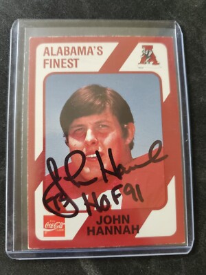 Alabama SIGNED 1989 Collegiate Collection Coke Card Singles! Rare ...