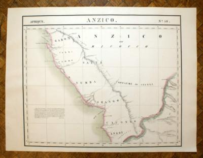 Kingdom Tio Tyo , Bateke, Anzico, Makoko map African No 38 Vandermaelen ...