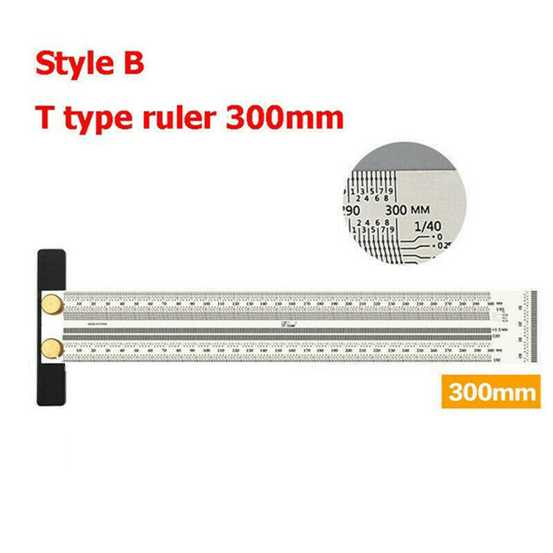 Ultra Precision Marking Ruler T Type Square Woodworking Scriber ...