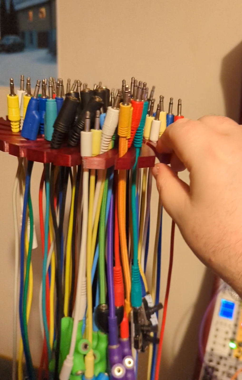 Event Horizon - Circular patch cable holder / hanger for eurorack ...