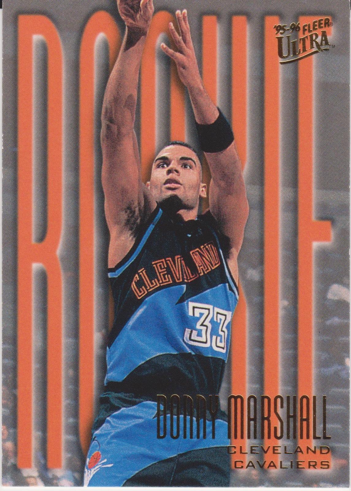 1995 Fleer Ultra Rookie Card RC Donny Marshall #276 Cavaliers ...